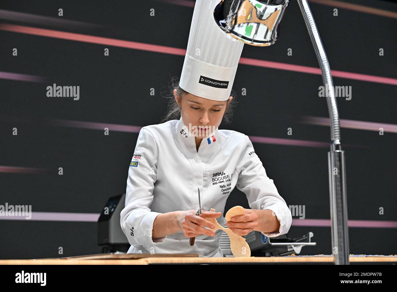 Nais Pirollet of Team France during Bocuse d Or Final ahead of SIRHA in ...
