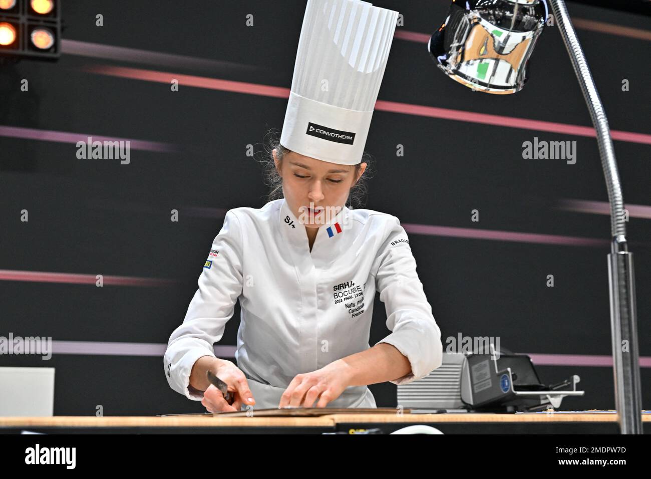 Nais Pirollet of Team France during Bocuse d Or Final ahead of SIRHA in ...