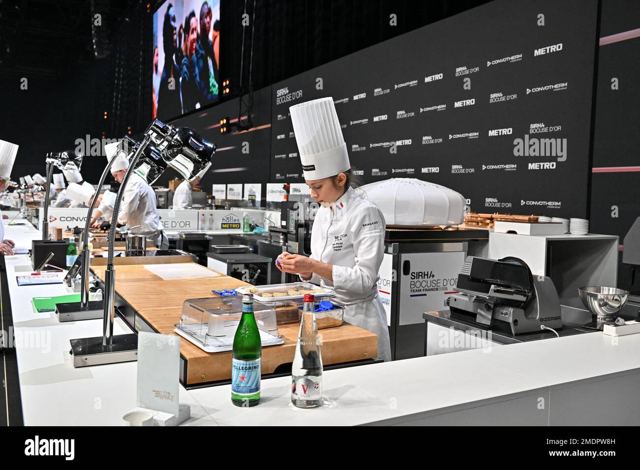 Nais Pirollet of Team France during Bocuse d Or Final ahead of SIRHA in ...
