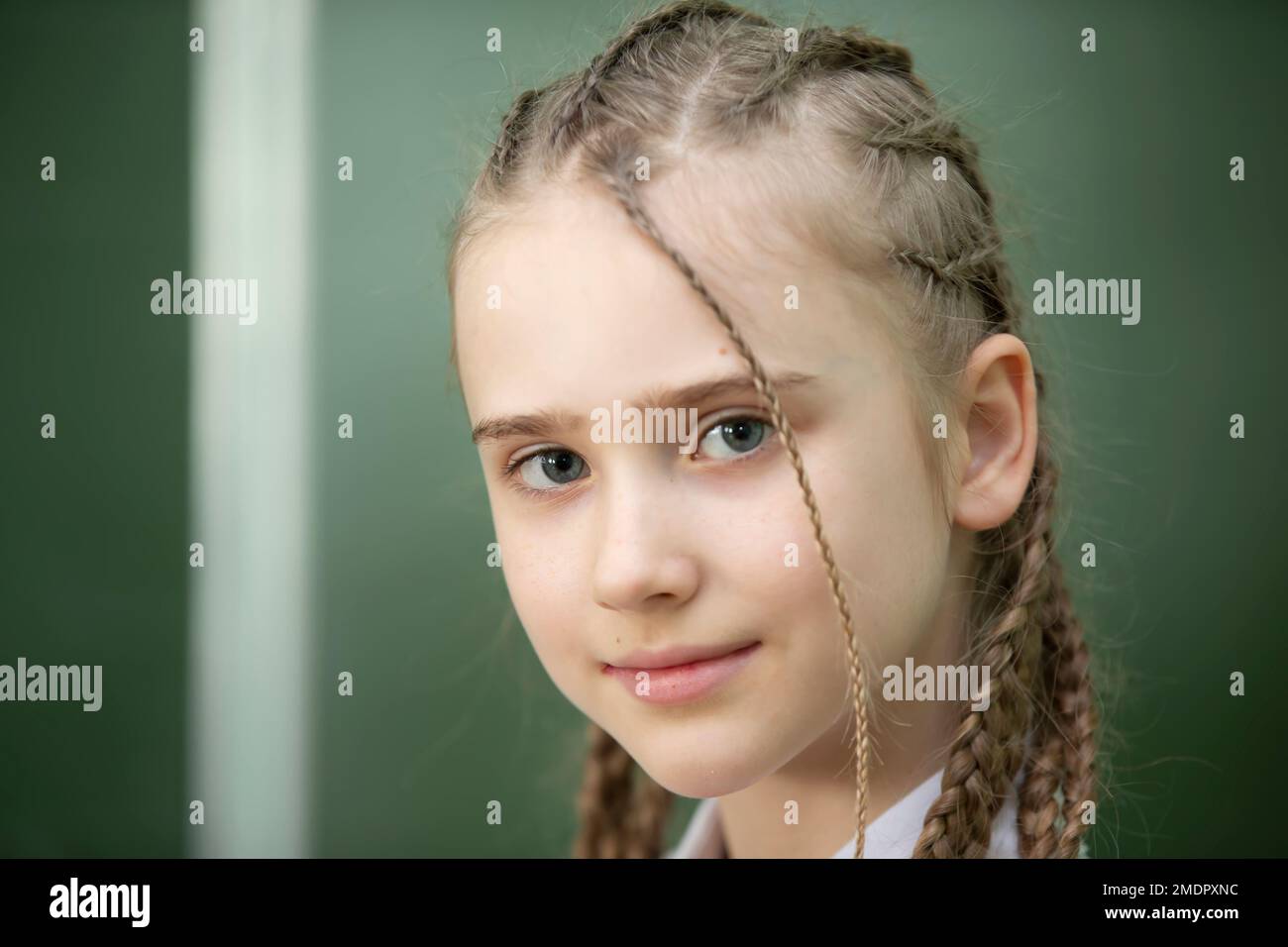 Person pigtails portrait school hi-res stock photography and images - Alamy