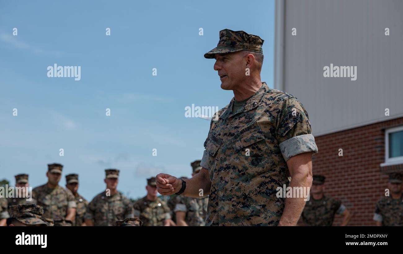 U.S. Marine Corps Maj. Gen. Frank Donovan, 2d Marine Division ...