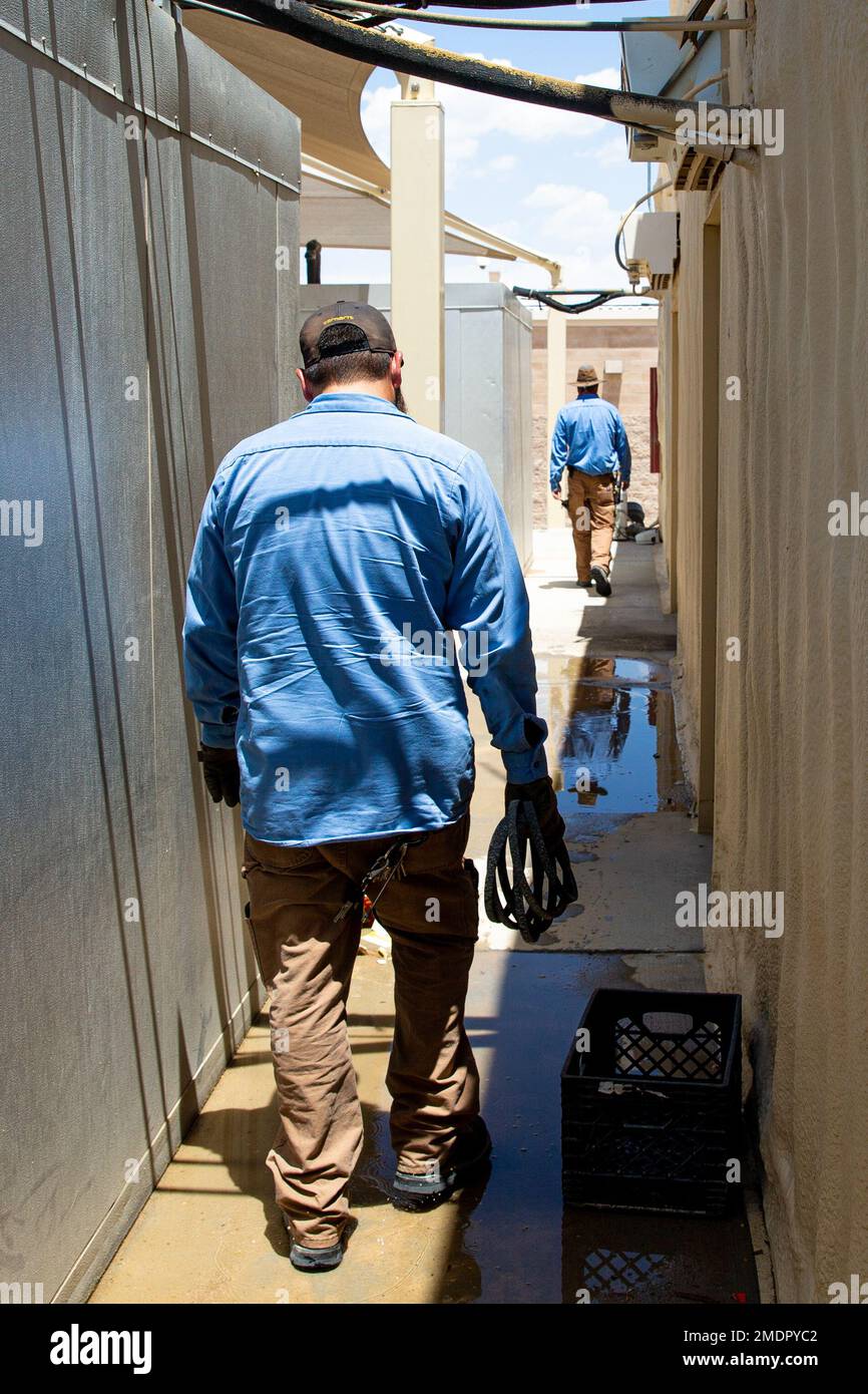 Bryan Anderson (left) and William Moody (right), heating, ventilation ...