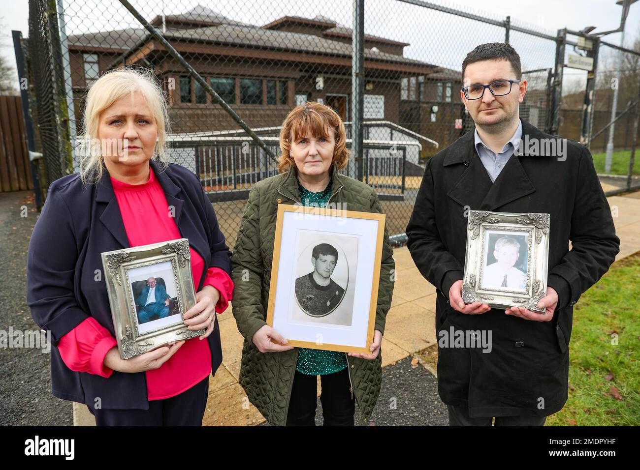 Angela McKearney (left) holding an image of her uncle John (Jack ...