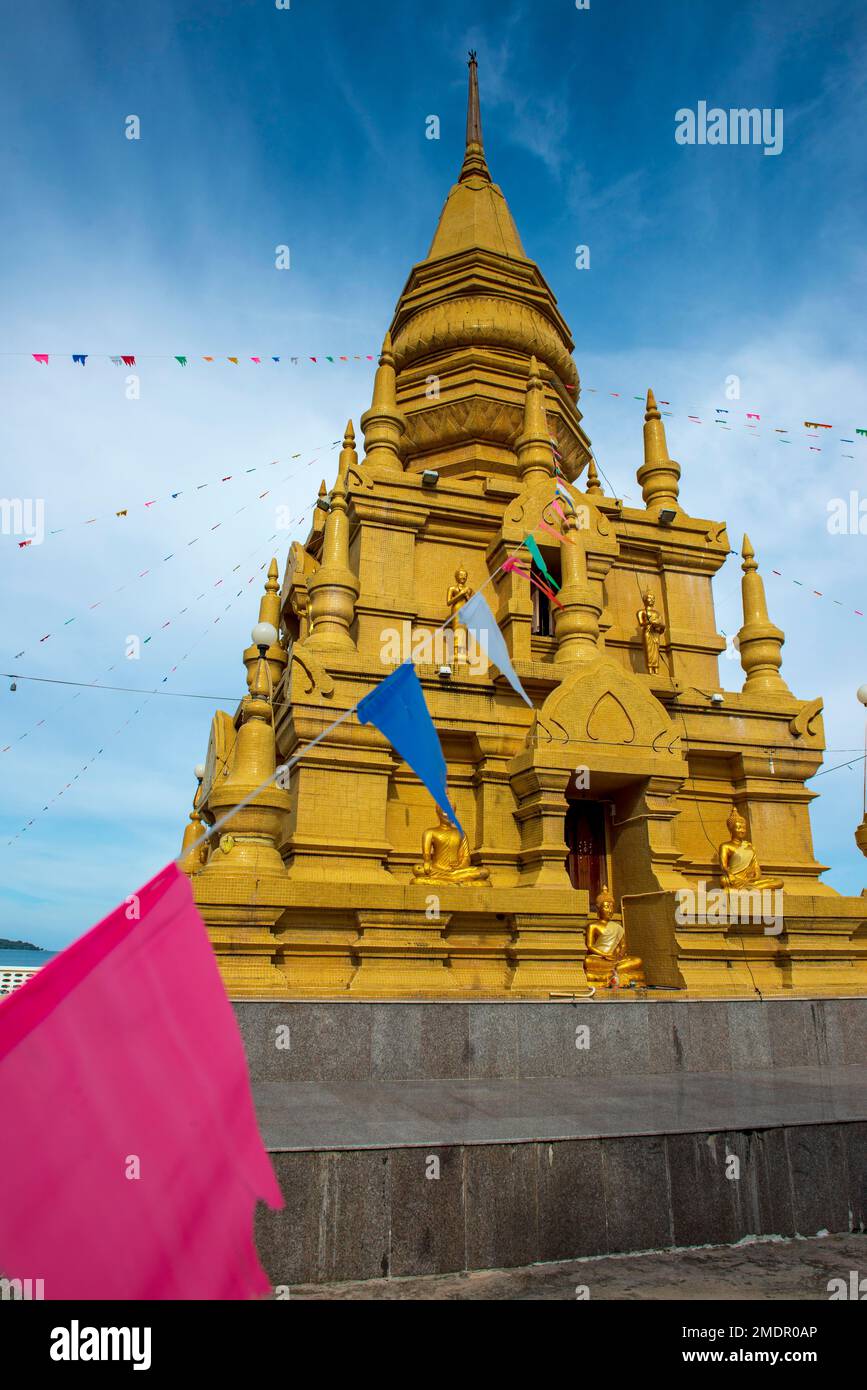 Temple Wat Phra Chedi Laem So, South Coast, Ko Samui Island, Thailand ...