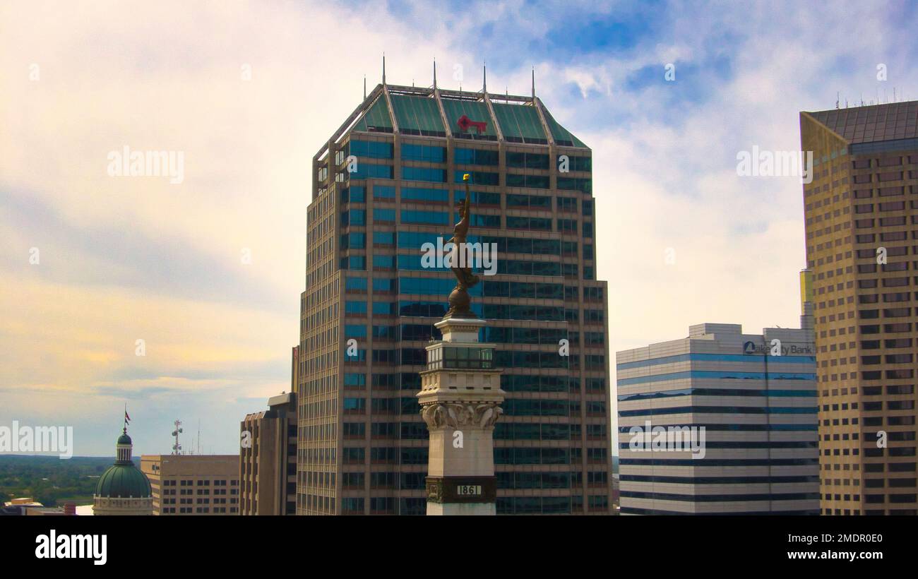 A view of the buildings in downtown Indianapolis Stock Photo - Alamy