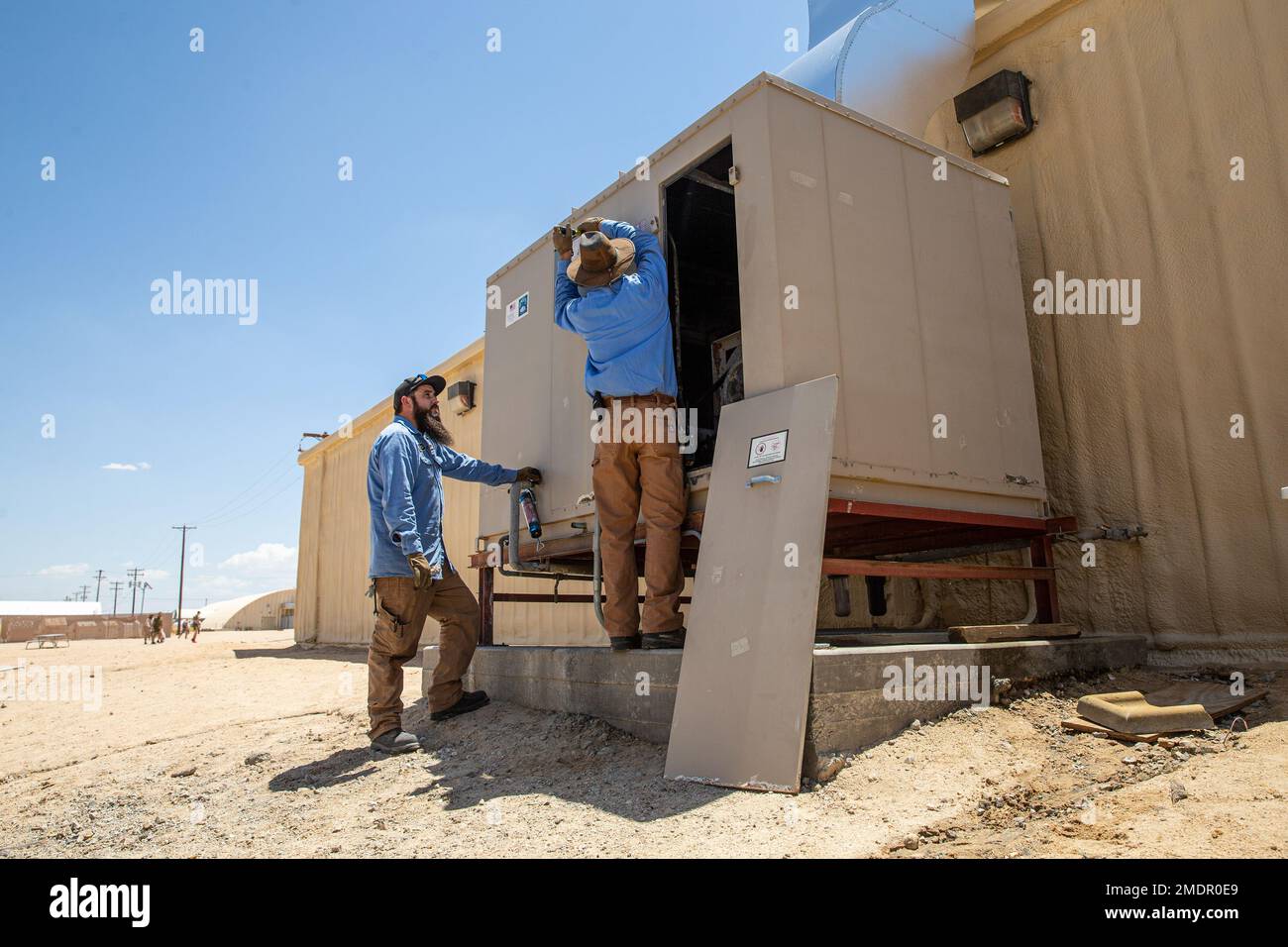 Bryan Anderson (left) and William Moody (right), heating, ventilation ...