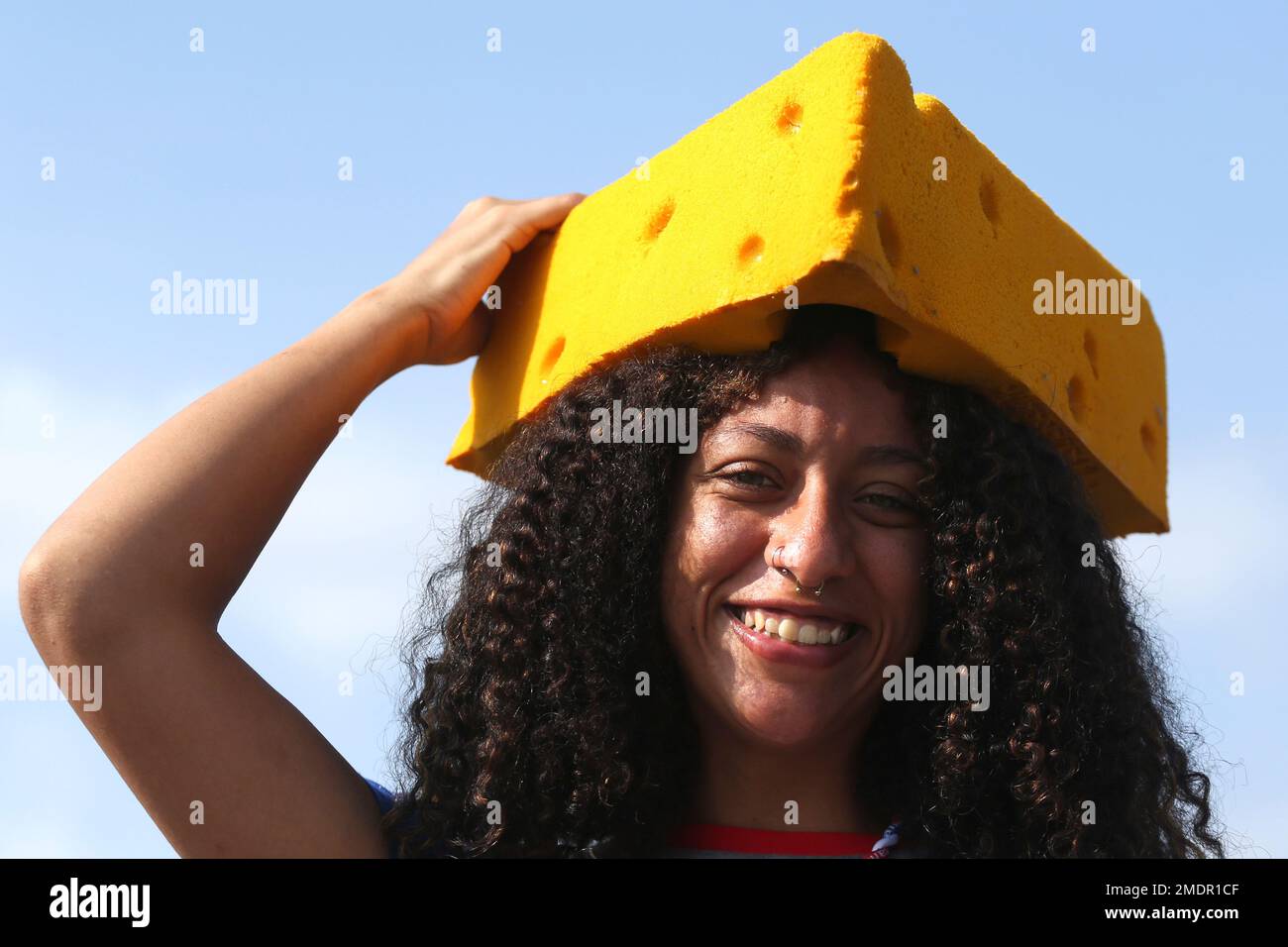 Madelyn Moore, of North Tonawanda N.Y. smiles while wearing a ...