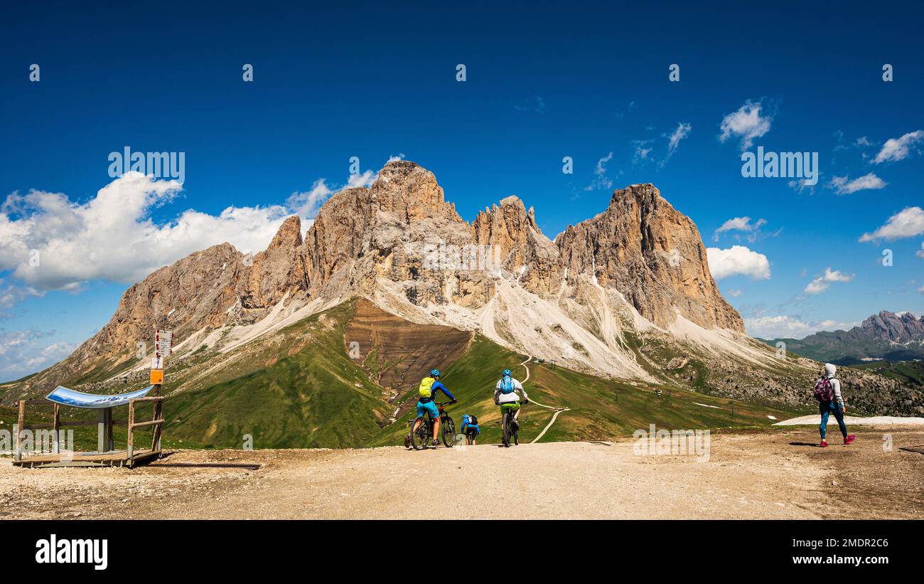mountain landscape inside Col Rodella along the hike to Sandro Pertini ...