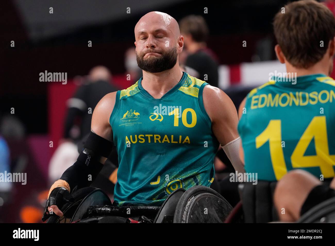 Australia's Chris Bond reacts after losing to the United States in a ...