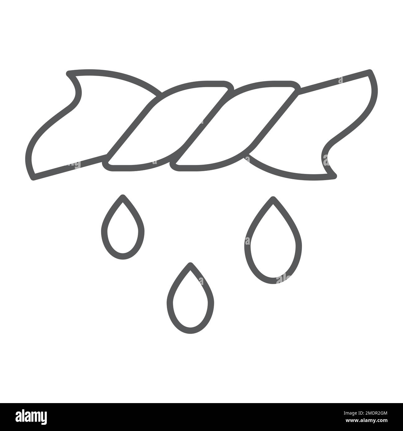 Squeeze thin line icon, clean and laundry, twist sign, vector graphics ...