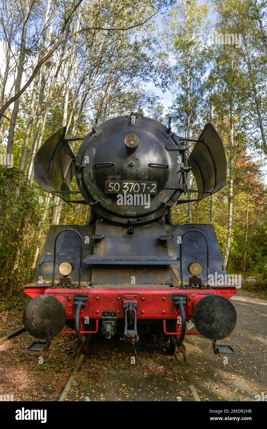 Discarded locomotive class 50, Schoeneberger Suedgelaende nature Park ...