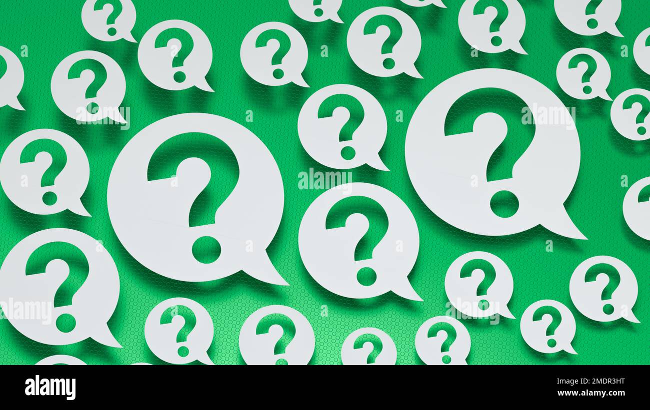 Question mark and confusion Stock Photo - Alamy