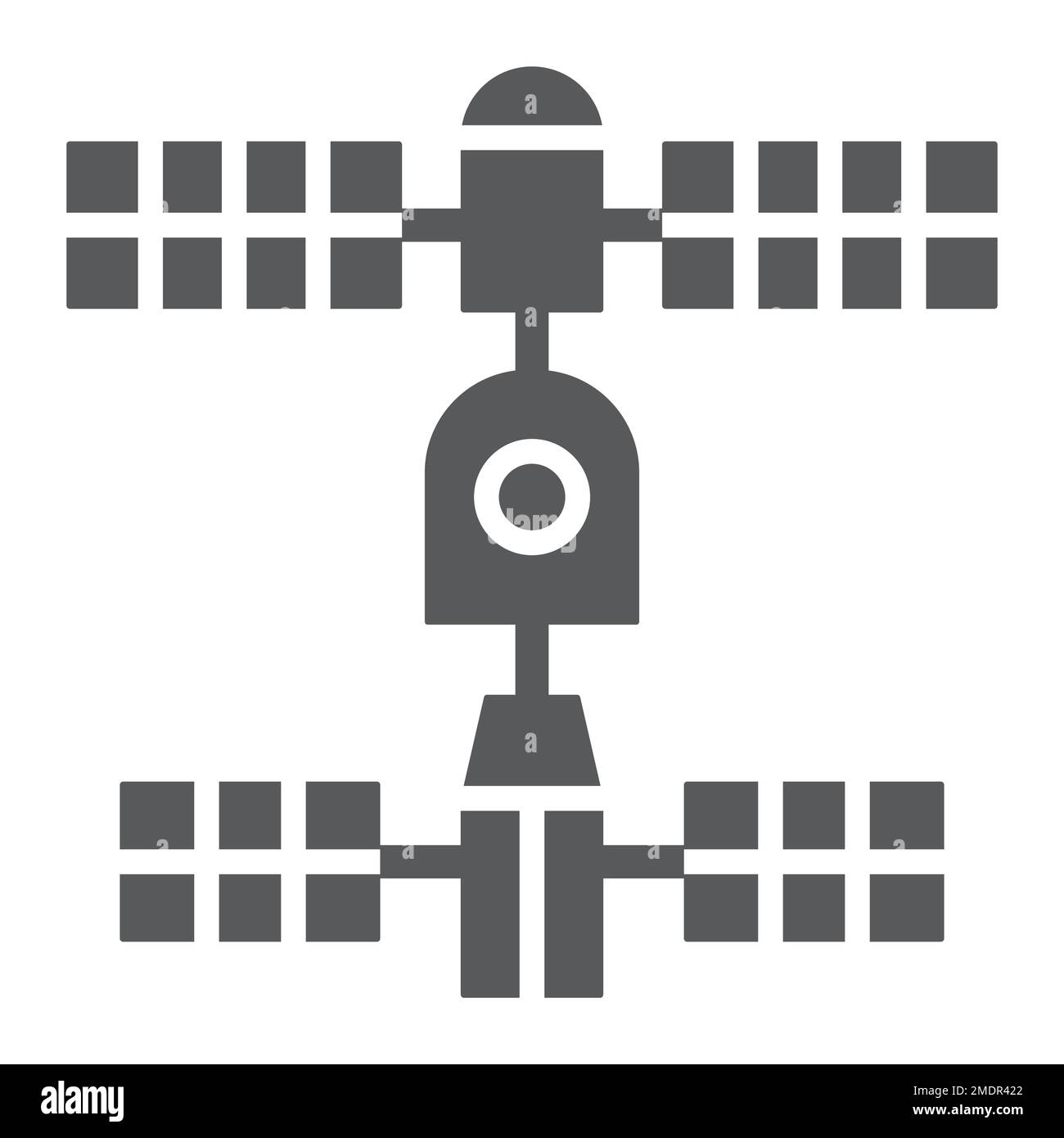 Satellite glyph icon, space and science, connection sign, vector ...