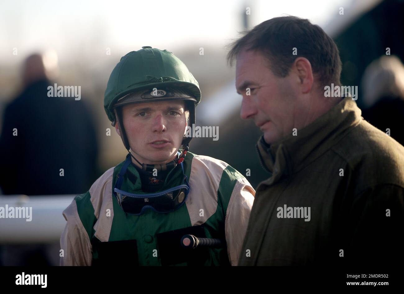 Jockey Theodore Ladd and trainer Michael Appleby at Southwell ...