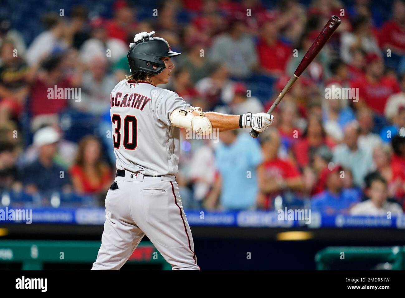 Arizona Diamondbacks' Jake McCarthy prepares to bat against ...