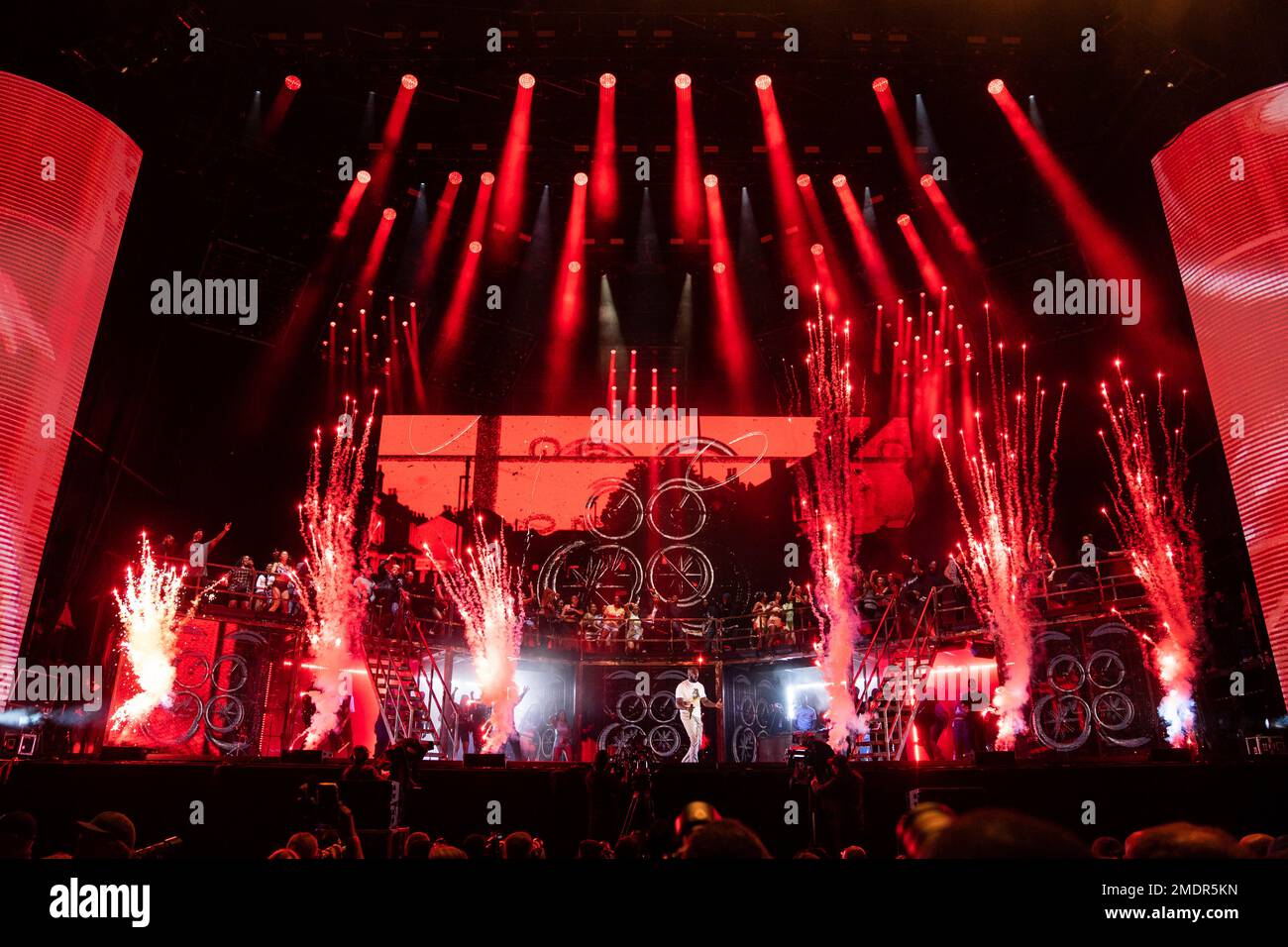 Stormzy performs at the Reading Music Festival, England, Friday, Aug ...