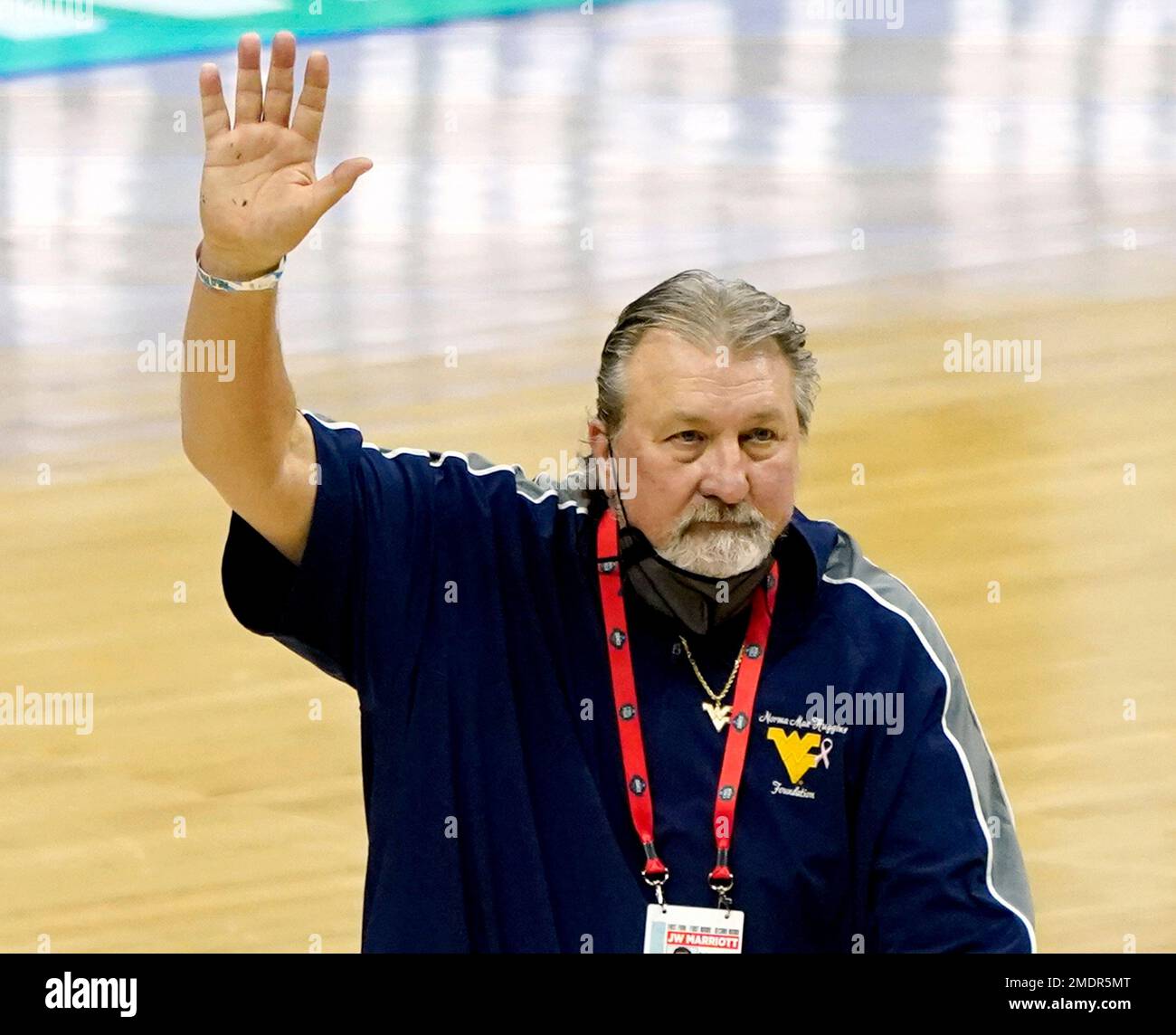 FILE - In this March 20, 2021, file photo, West Virginia head coach Bob ...
