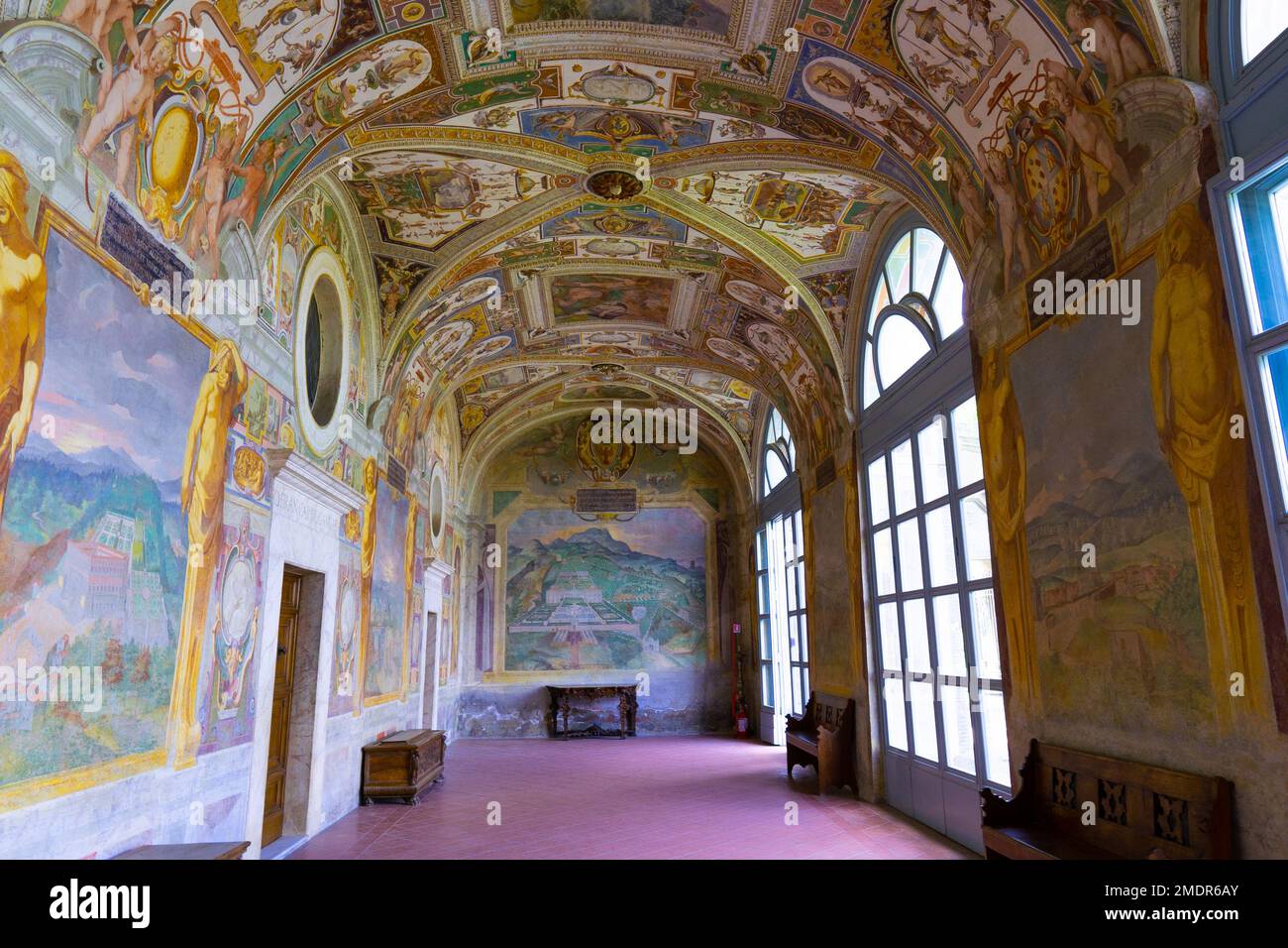 Interior with renaissance frescoes hi-res stock photography and images ...