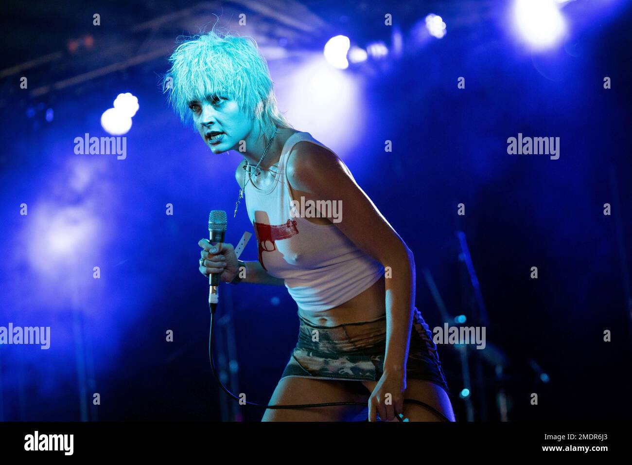 Milkie Way of Wargasm performs at the Reading Music Festival, England ...