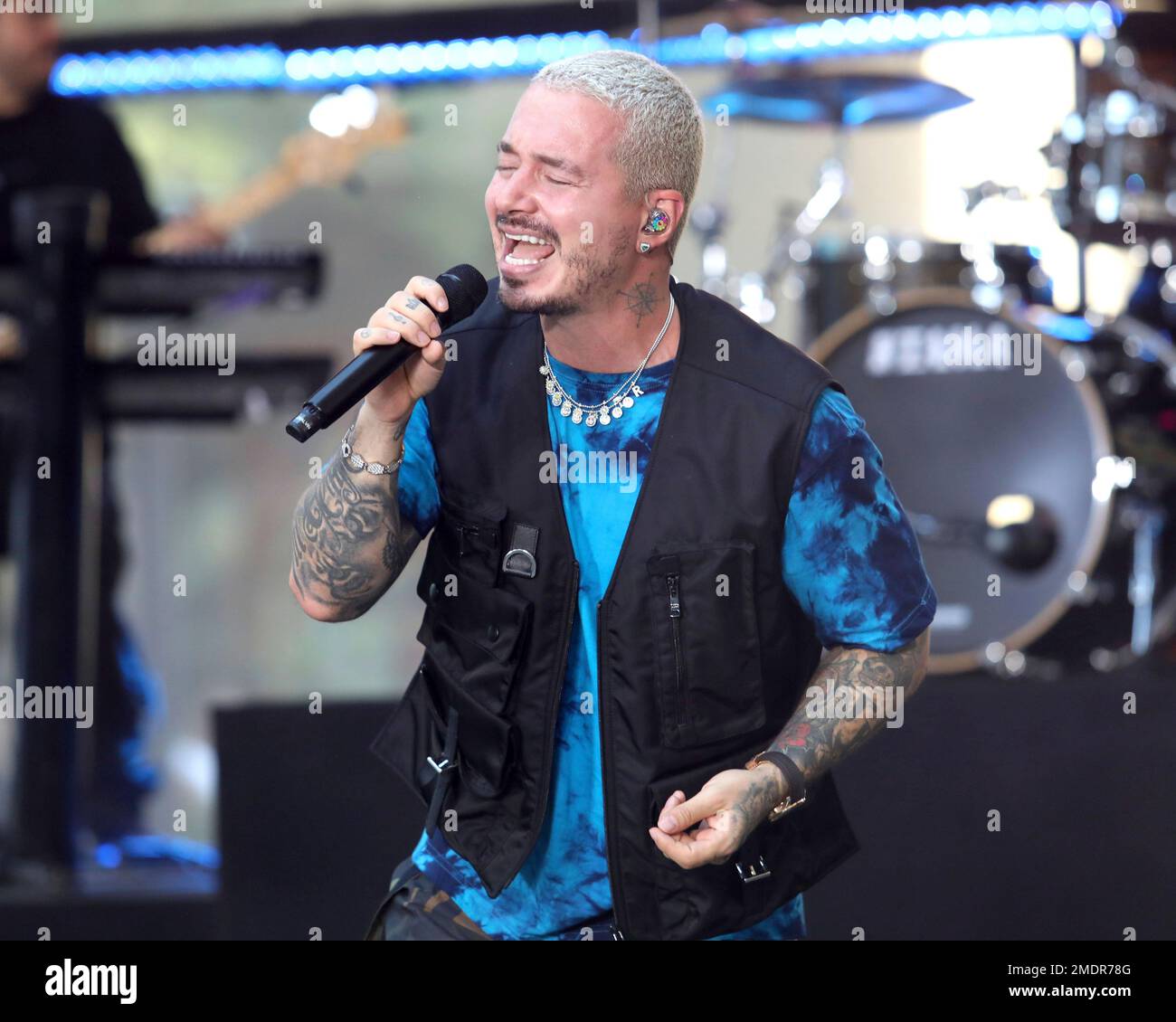 Colombian singer J Balvin performs on NBC's Today show at Rockefeller ...