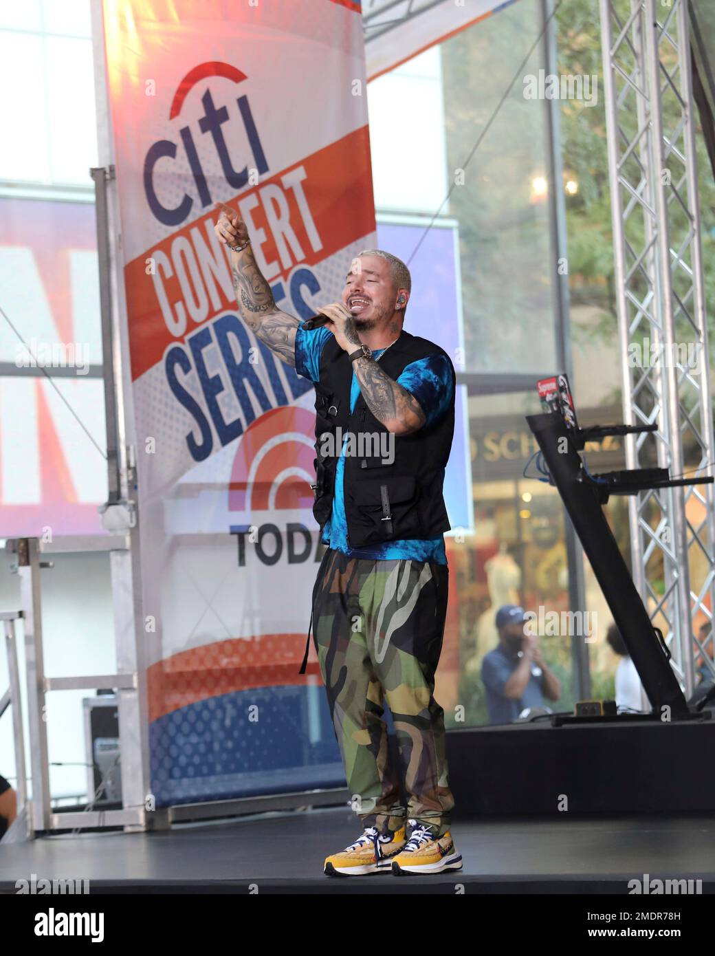 Colombian singer J Balvin performs on NBC's Today show at Rockefeller ...