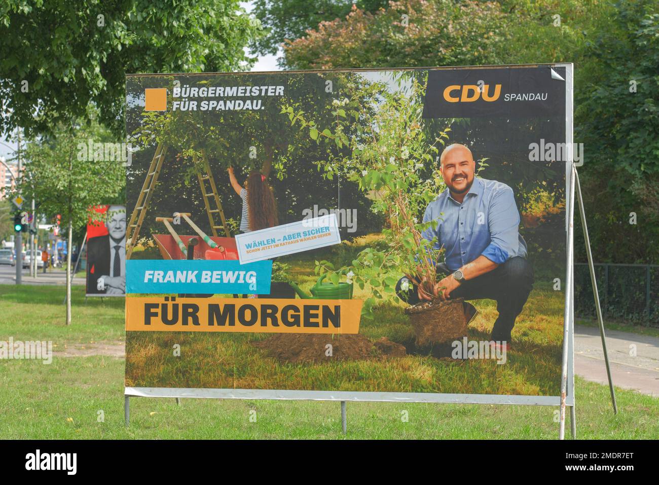 Election poster Frank Bewig, CDU, Spandau, Berlin, Germany Stock Photo ...