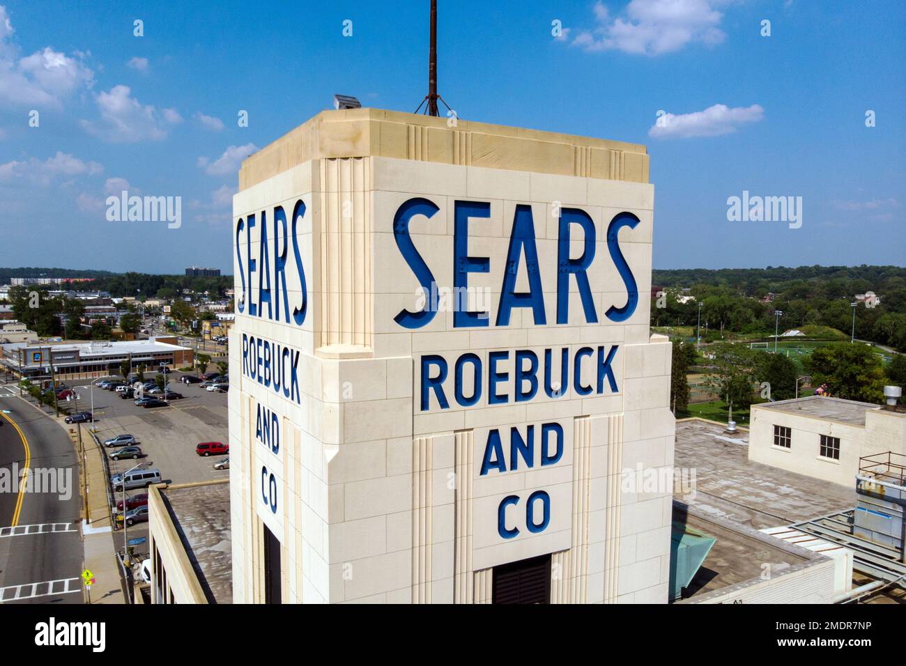 The 1930s Art Deco Sears Roebuck and Co building is seen in Hackensack ...
