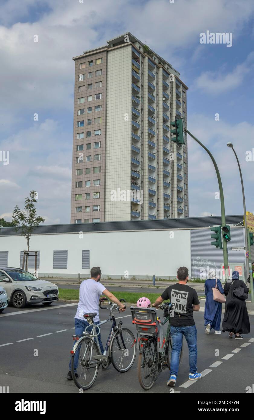 High-rise building, Falkenseer Chaussee, Westerwaldstrasse ...