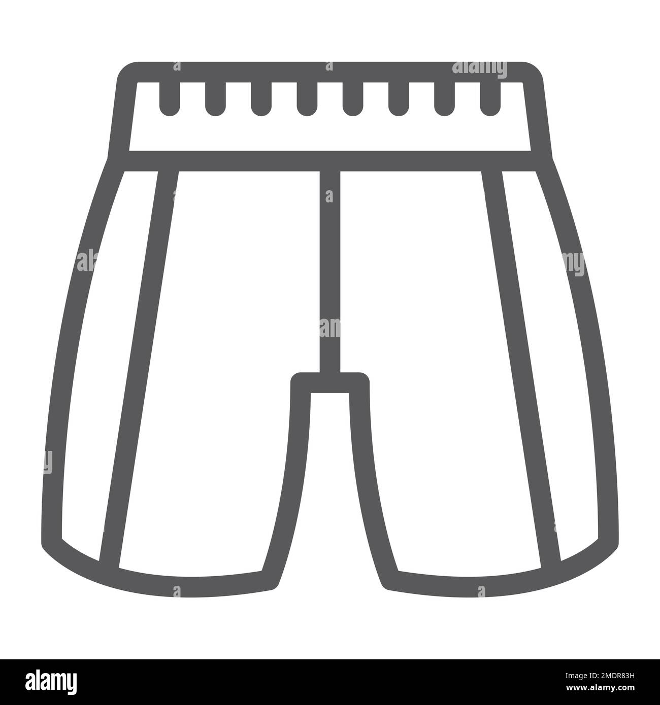 Trousers line icon, clothing and fashion, pants sign, vector graphics ...