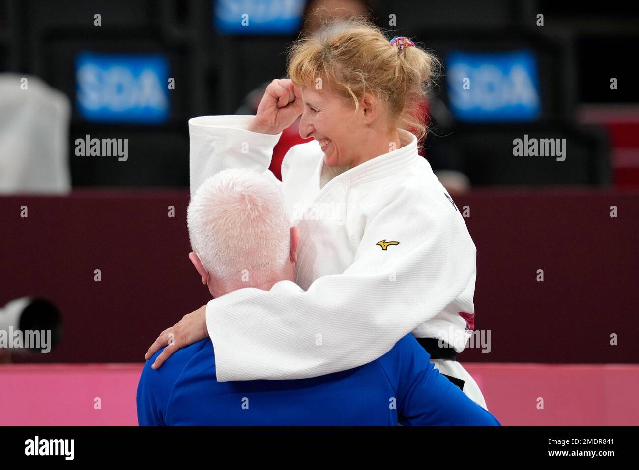 RPC's Alesia Stepaniuk celebrates after defeating Japan's Yui Fujiwara ...
