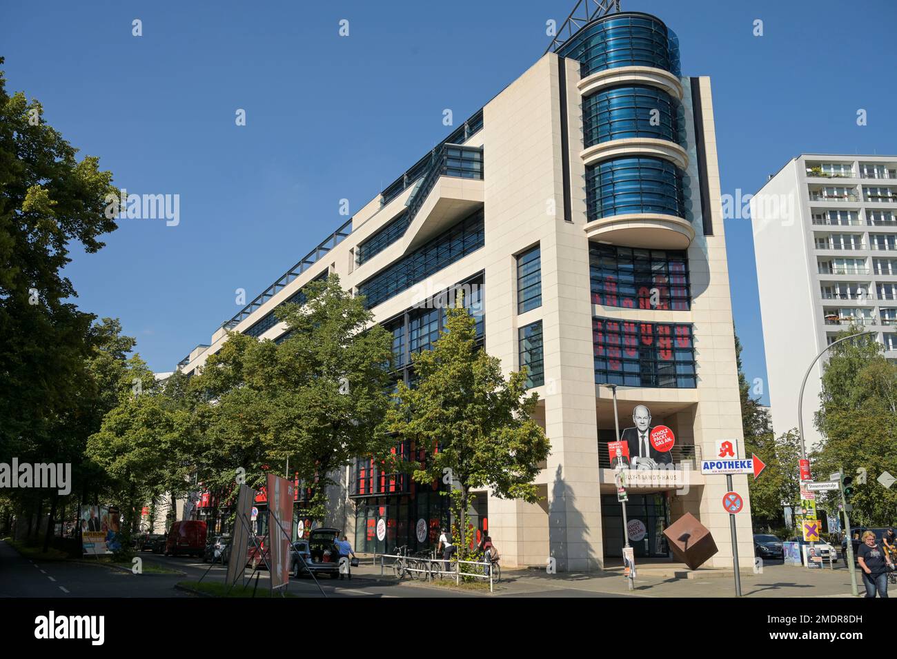 SPD Federal Headquarters, Willy Brandt House, Wilhelmstrasse, Kreuzberg ...