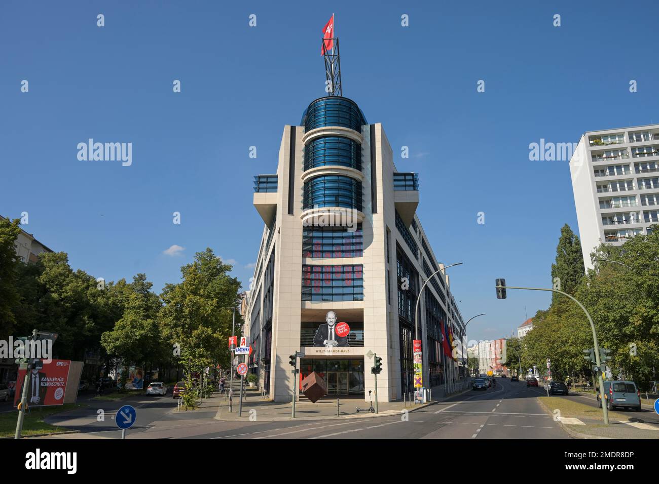 SPD Federal Headquarters, Willy Brandt House, Wilhelmstrasse, Kreuzberg ...