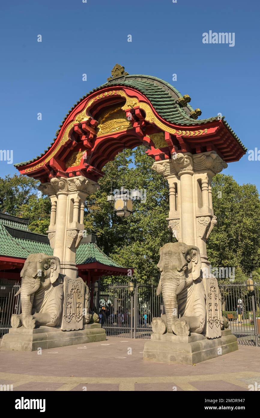 Elephant Gate, Zoological Garden, Budapester Strasse, Tiergarten, Mitte ...