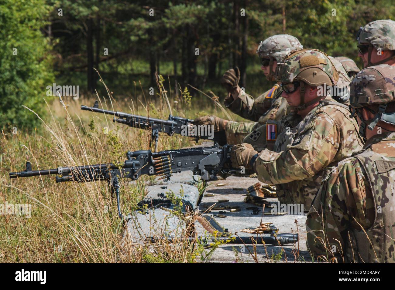 U.S. Soldiers assigned to 12th Combat Aviation Brigade conducted M240 ...