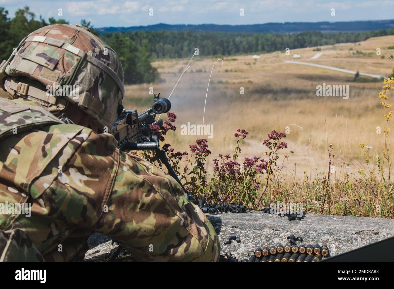 U.S. Soldiers assigned to 12th Combat Aviation Brigade conducted M240 ...