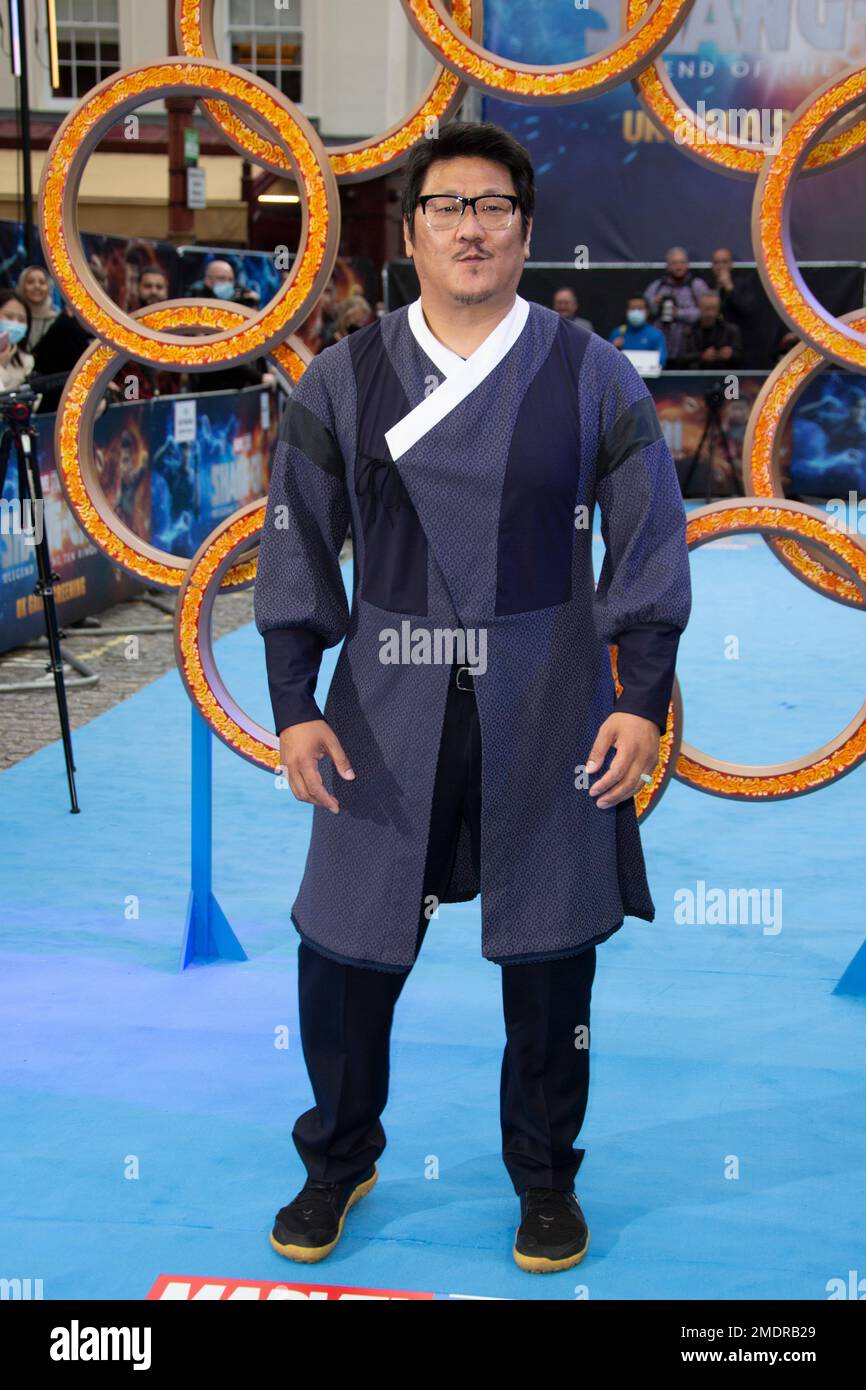 Actor Benedict Wong poses for photographs on the red carpet for the ...