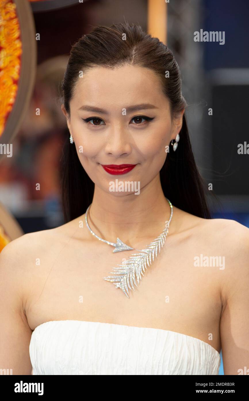 Actor Fala Chen poses for photographs on the red carpet for the ...