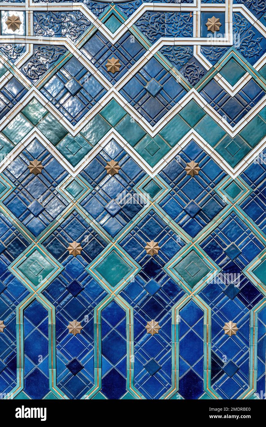 Abstract background with arabic islamic stained glass Stock Photo - Alamy