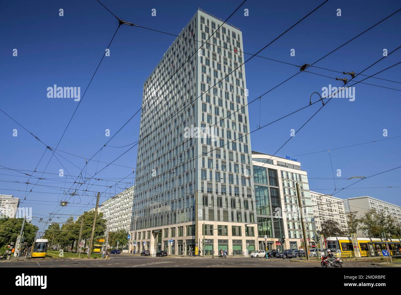 High-rise building, Mercedes-Benz Bank, Otto-Braun-Strasse, Mitte ...