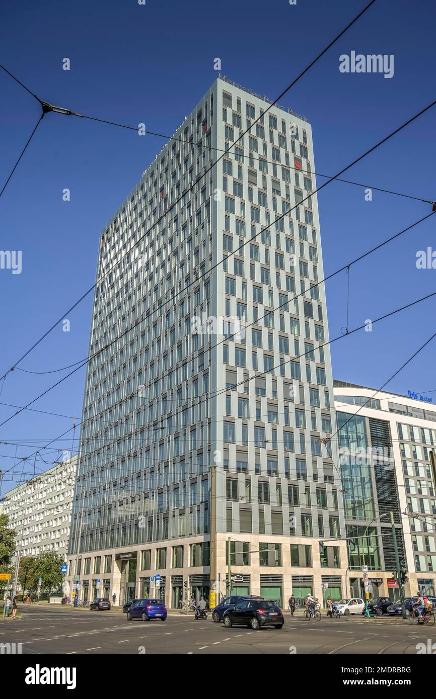 High-rise building, Mercedes-Benz Bank, Otto-Braun-Strasse, Mitte ...