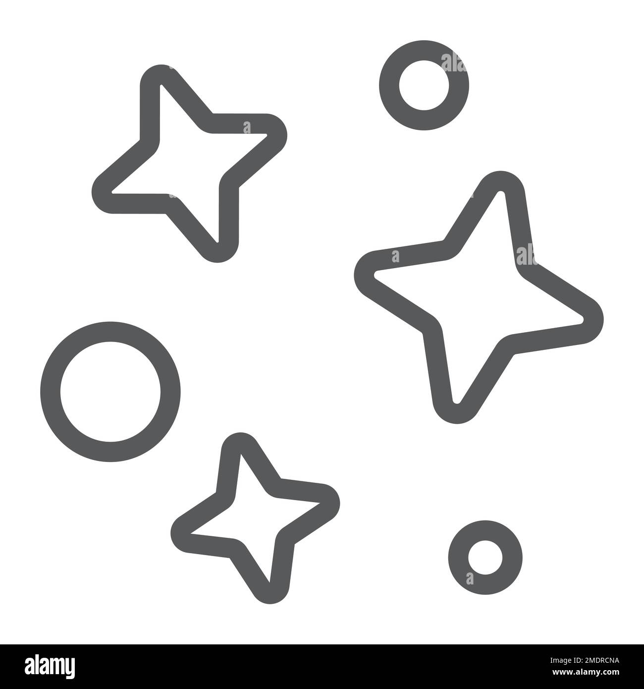 Galaxy line icon, universe and astronomy, space sign, vector graphics ...