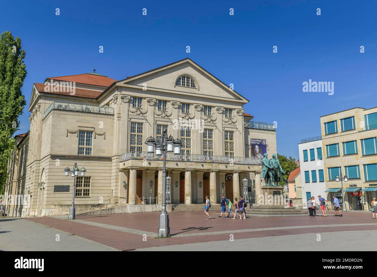 German National Theatre, Theaterplatz, Weimar, Thuringia, Germany Stock ...