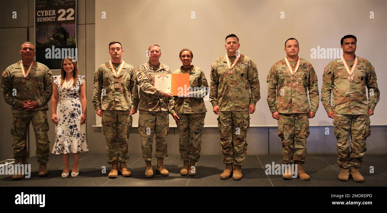 The 2d Theater Signal Brigade honored its Bronze Order of Mercury ...