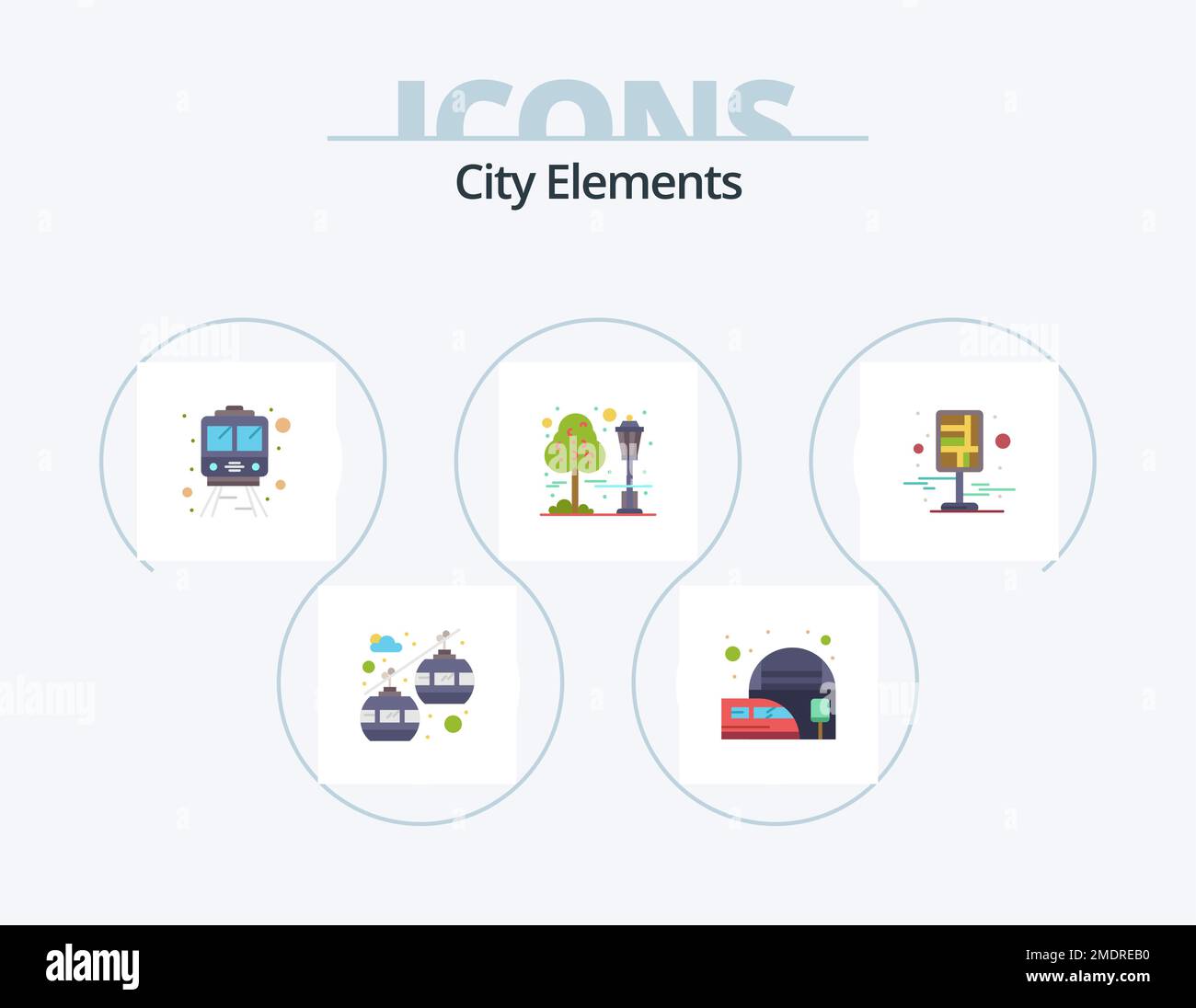 City Elements Flat Icon Pack 5 Icon Design. pin. destination. train ...