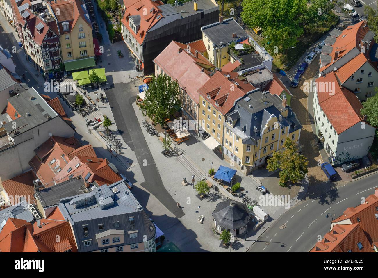 Old Town, Johannisplatz, Wagnergasse, Jena, Thuringia, Germany Stock ...