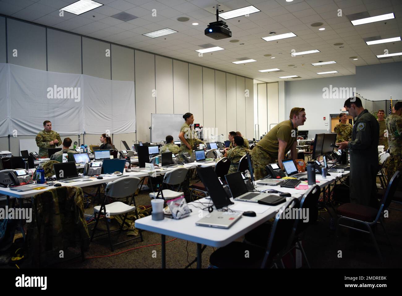 The 23rd Wing A-staff and special staff executes command and control ...