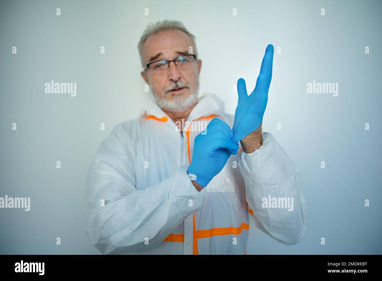 Portrait doctor in protective hi-res stock photography and images - Alamy