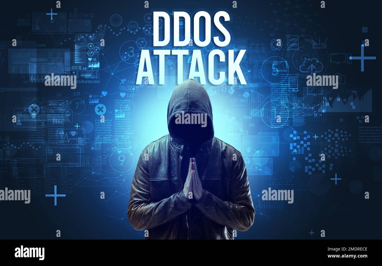 Faceless man with online security concept Stock Photo - Alamy