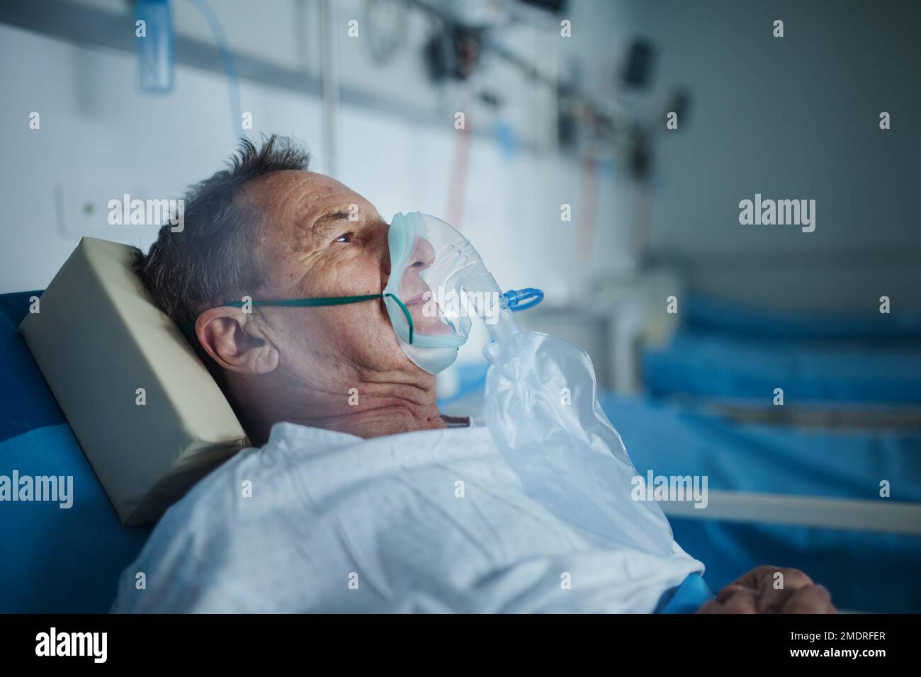 Person With Oxygen Mask