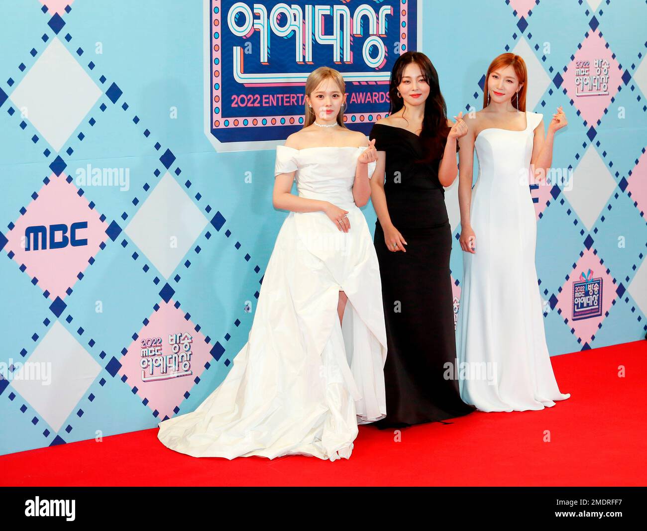 Jung Zi-So, HYNN and So-Yeon (Gaya-G), Dec 29, 2022 : (L-R) Singers ...